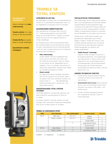 TRIMBLE S8 Data papier | Manualzz