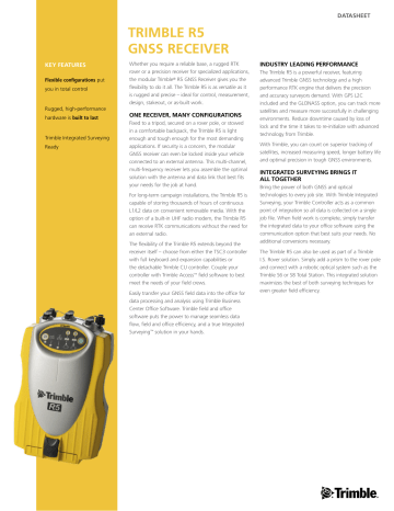 Trimble R5 GNSS Datasheet | Manualzz