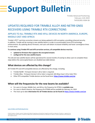 Trimble Alloy GNSS Receiver, NetR9 User Guide | Manualzz