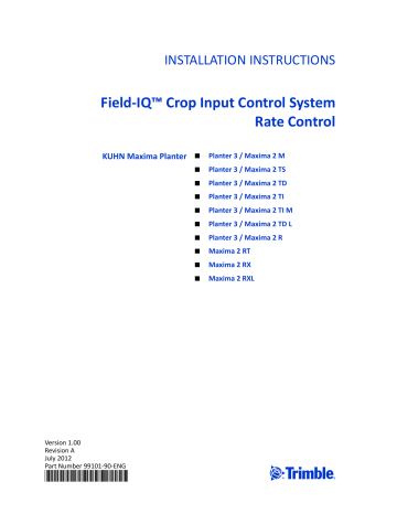 Trimble Field-IQ Crop Input Control System User Guide | Manualzz