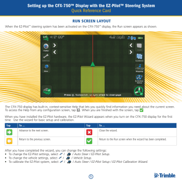 Trimble EZ-Pilot Steering System,CFX-750 Display User Guide | Manualzz