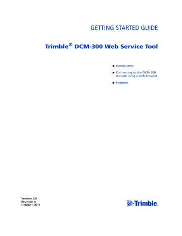 Trimble DCM-300 Modem User Guide | Manualzz
