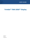 Trimble GFX Series GFX-750 Display System User Guide | Manualzz