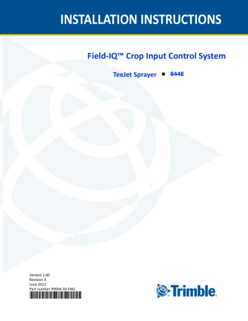 Trimble Field-IQ Crop Input Control System User Guide | Manualzz