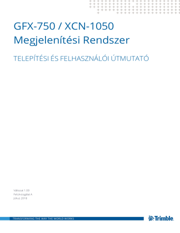 Trimble GFX-750 Display User Guide | Manualzz