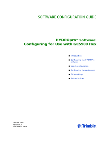 Trimble HydroPro User Guide | Manualzz