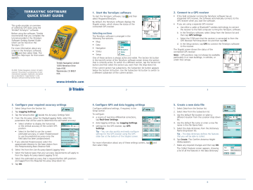 Trimble TerraSync User Guide | Manualzz