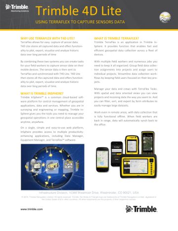 Trimble 4D Lite User Guide | Manualzz
