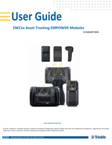 Trimble EM Modules User Guide | Manualzz