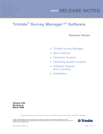 Trimble TSM Office User Guide | Manualzz