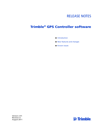 Trimble GPS Controller User Guide | Manualzz