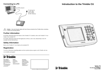 Trimble TCU User Guide | Manualzz