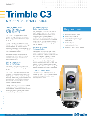 Trimble C3 Datasheet | Manualzz