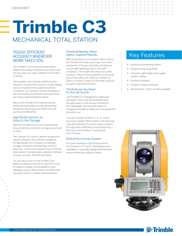 Trimble C3 Datasheet | Manualzz