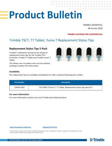 Trimble TSC7 User Guide | Manualzz