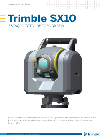 TRIMBLE SX10 Guia de usuario | Manualzz