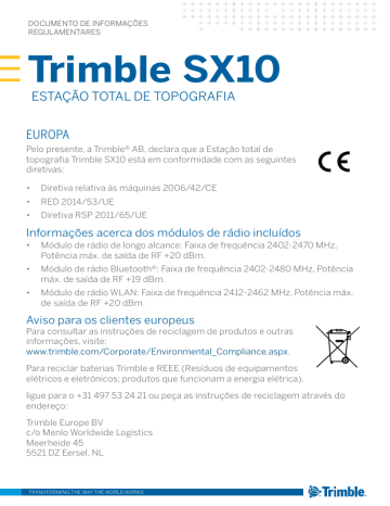 TRIMBLE SX10 Mode d'emploi | Manualzz