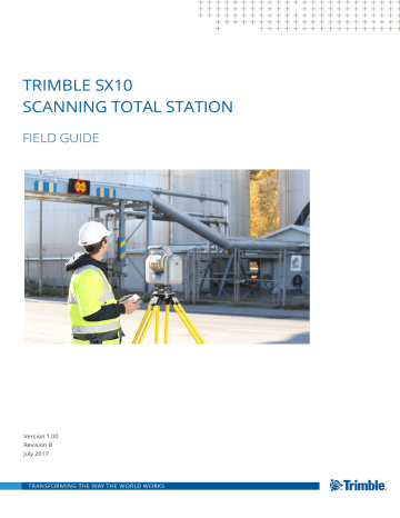 Trimble SX10 User Guide | Manualzz