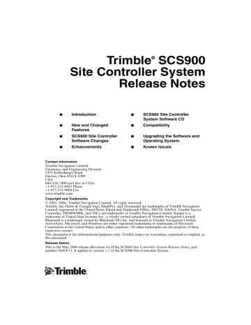 Trimble SCS900 User Guide | Manualzz