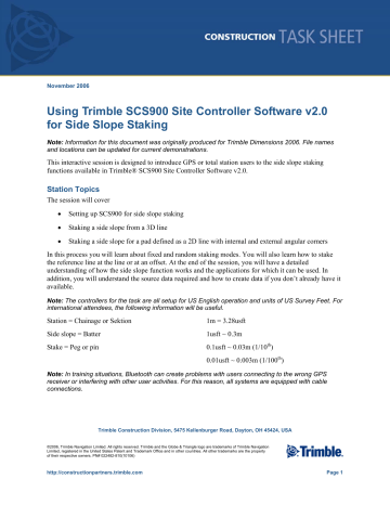Trimble SCS900 User Guide | Manualzz