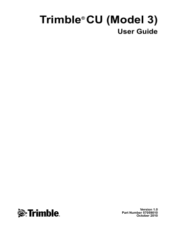Trimble TCU User Guide | Manualzz