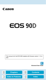 Canon EOS 90D - User Guide, User manual, instruction manual