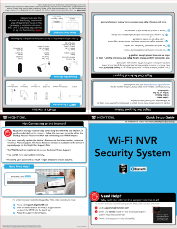 NIGHT OWL WNVR-BTWN8 Wireless Network Video Recorder Installation Guide ...