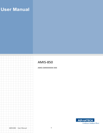 Advantech AMIS-850 Medication Cart User Manual | Manualzz