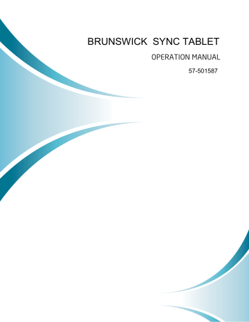 BRUNSWICK 57-501587 Sync Tablet User Manual | Manualzz