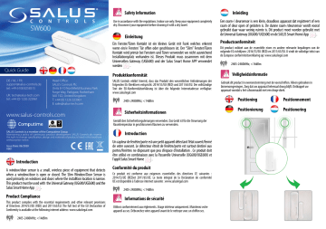 SALUS SW600 Window and Door Sensor User Guide | Manualzz