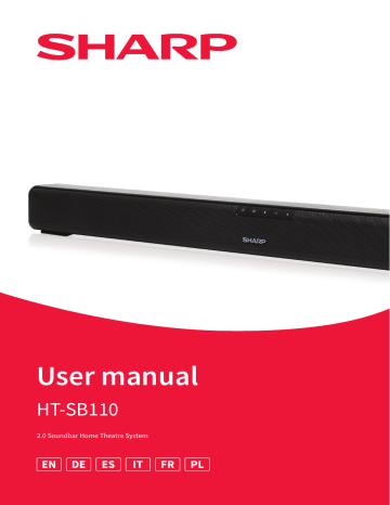 Sharp HT-SB110 2.0 Soundbar Home Theatre System User Manual | Manualzz