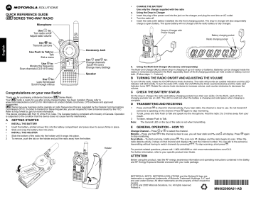 Motorola DLR Series Two-Way Radio User Guide | Manualzz