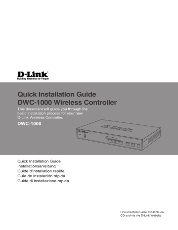 D-Link DWC-1000 Wireless Controller Installation Guide | Manualzz