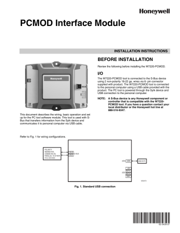 Honeywell PCMOD Interface Module Installation Guide | Manualzz