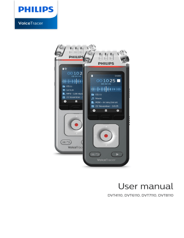 Philips DVT8110 Voice Tracer User Manual | Manualzz