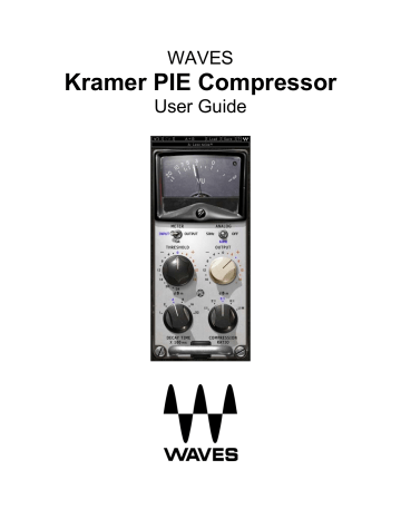 WAVES Kramer PIE Compressor Plugin User Guide | Manualzz