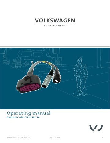 Volkswagen Diagnostic cable VAS 5581/14 User Manual | Manualzz
