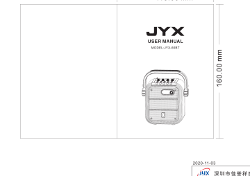 JYX -66BT Karaoke Machine User Manual | Manualzz