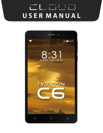 CLOUD C6 Typhoon Smartphone User Manual | Manualzz