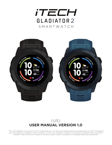 iTech Gladiator 2 Smartwatch User Manual | Manualzz