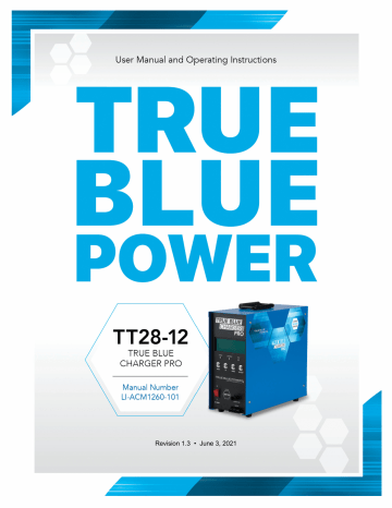 TRUE BLUE POWER TT28-12 True Blue Charger Pro User Manual | Manualzz