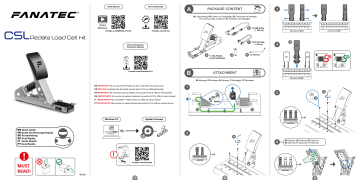 FANATEC CSL Pedals Load Cell Kit User Guide | Manualzz