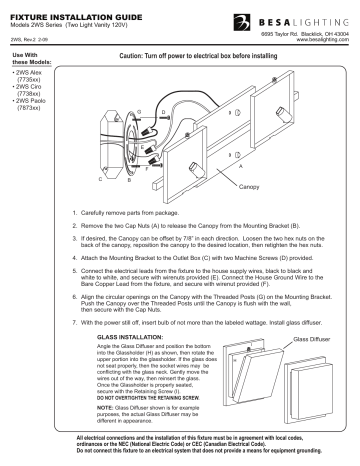 Besa Lighting Ciro Installation Guide | Manualzz