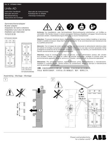 ABB 1STS000011R0001 Unifix AD Mode d'emploi | Manualzz