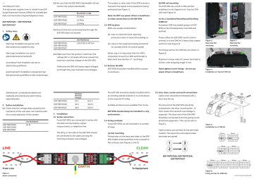 ABB Furse SPD - ESP PEF07525 SPD Installation Instructions | Manualzz
