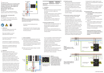 ABB Furse SPD - ESP415/XXX Installation Instructions | Manualzz