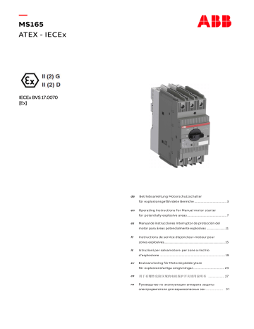 ABB ATEX Bedienungsanleitung | Manualzz