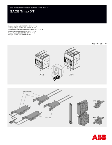 ABB Auxiliary Voltage 24 VDC XT2-XT4 F-P-W Instructions | Manualzz