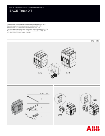 ABB Current transformer fo external neutral conductor XT2-XT4 ...