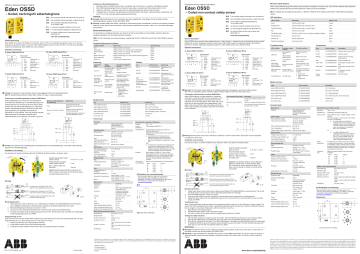 ABB Eden OSSD Quick Instructions | Manualzz